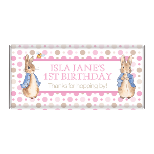 Shop Peter Rabbit Pink Design Chocolate Favours | Australia